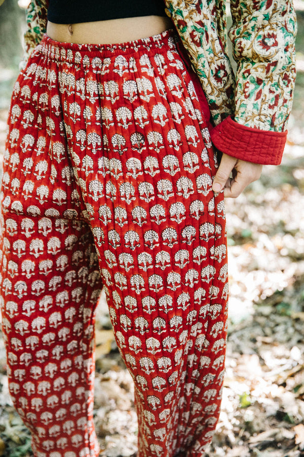 Introducing Our Quilted Block Print Pants - Cottedge